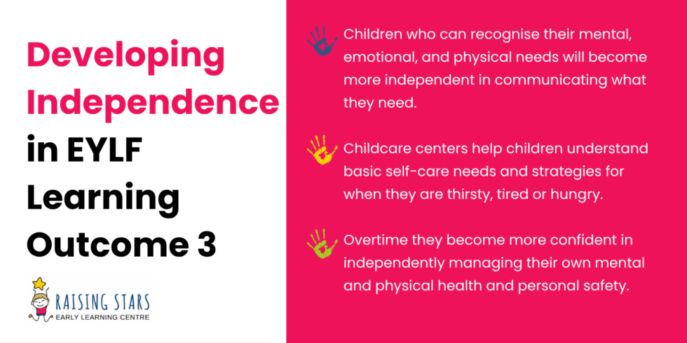 EYLF Learning Outcome 3: Children Have A Strong Sense Of Wellbeing